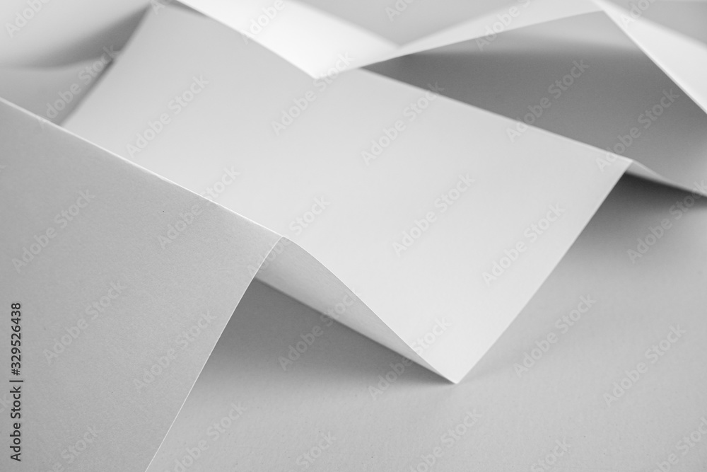 fold white paper sheets background texture for design Stock Photo ...