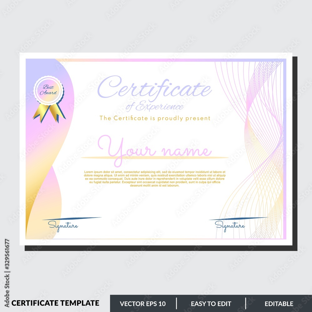 Modern certificate template of appreciation award. Creative certificate ...