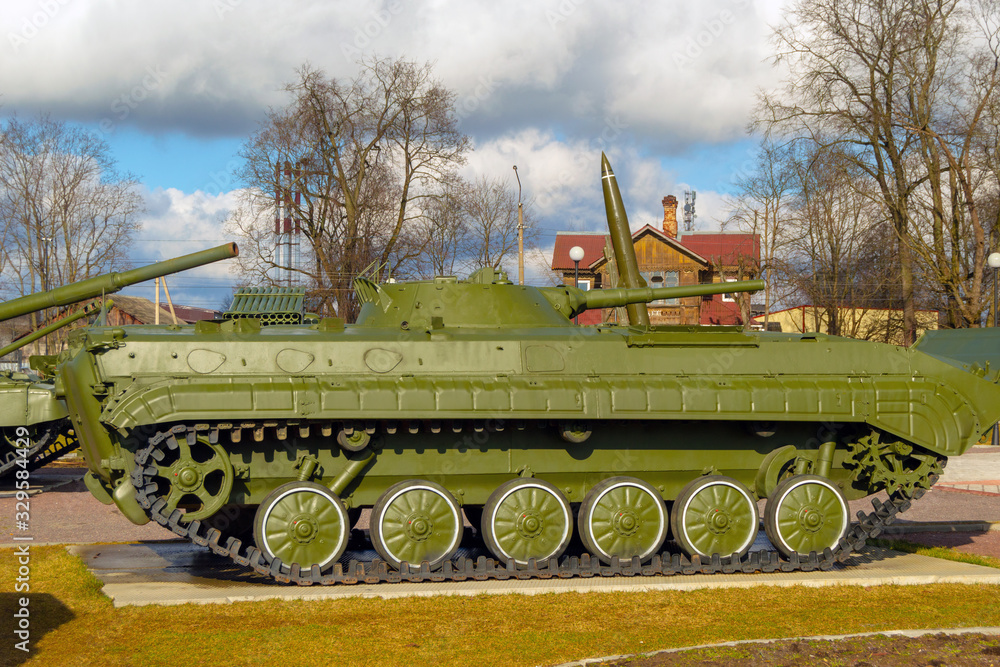 Military equipment of the Soviet Army of the last century. Stock Photo ...