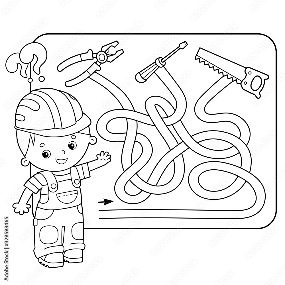 Tools Coloring Pages Preschool Kids