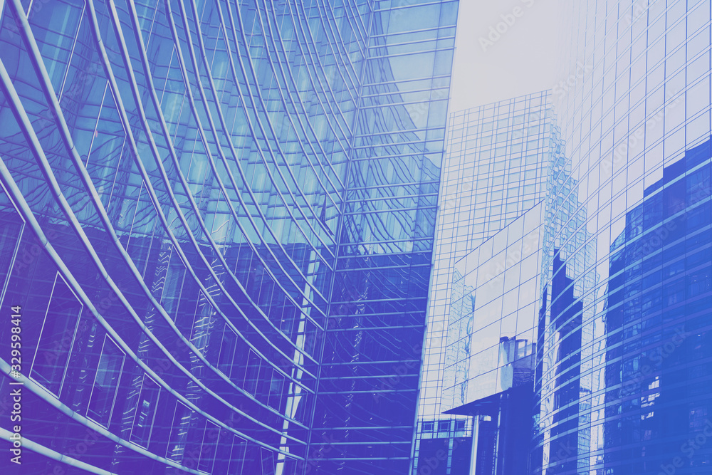 corporate business background with modern office buildings Stock Photo ...