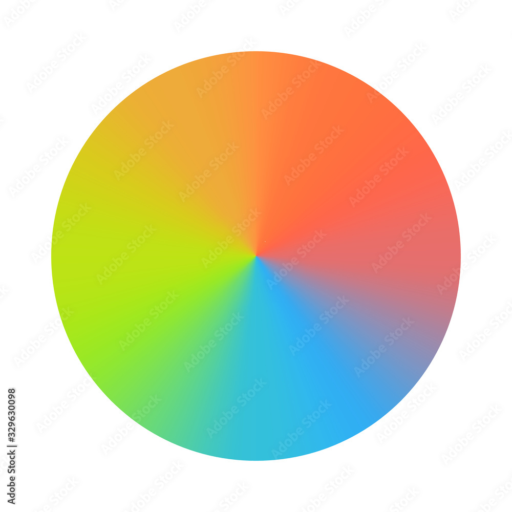 Color wheel palette. RGB, RYB, CYMK system. Color harmony. Vector ...