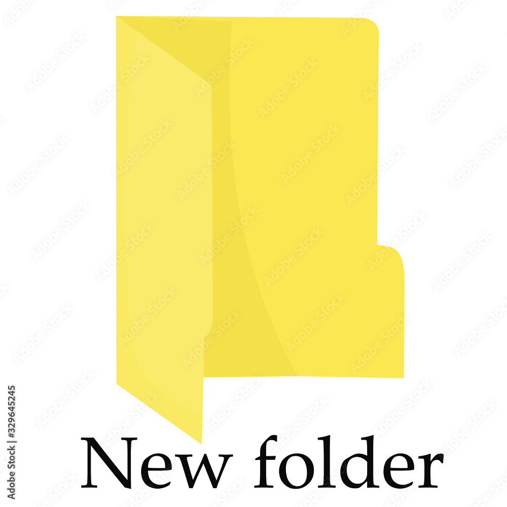 Vector illustration of a pc folder icon Stock Vector | Adobe Stock