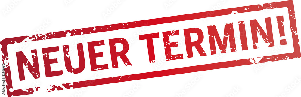 stempel neuer termin Stock Vector | Adobe Stock