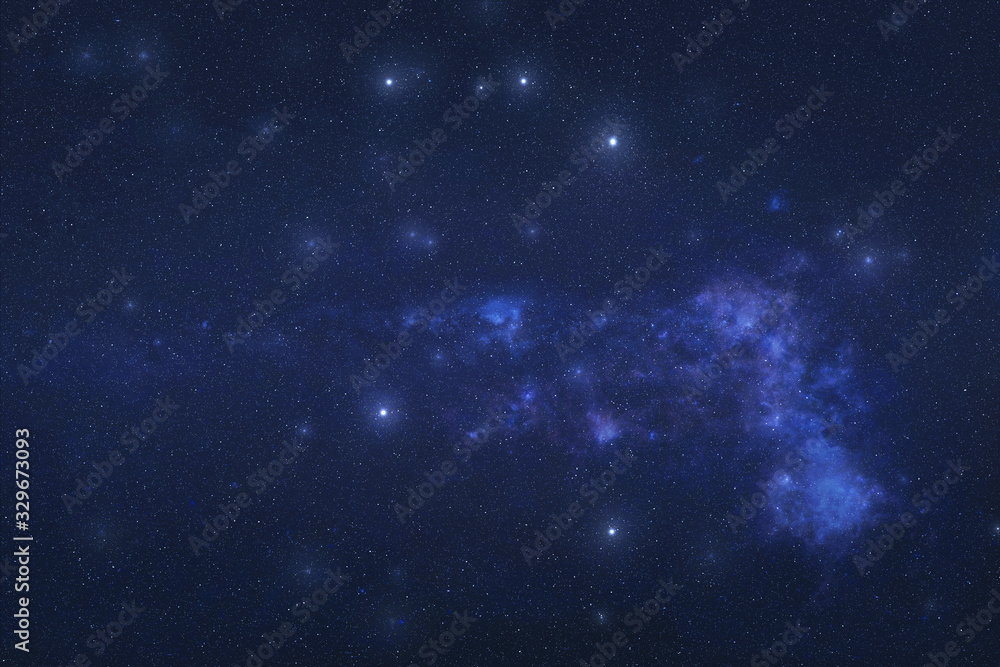 Foto de Microscopium Constellation in outer space. Microscope ...