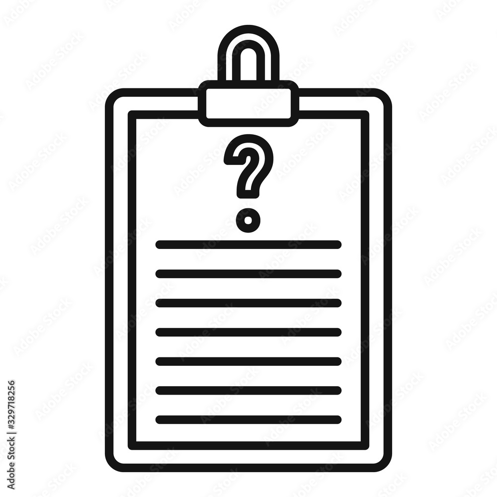 Request checkboard icon. Outline request checkboard vector icon for web ...