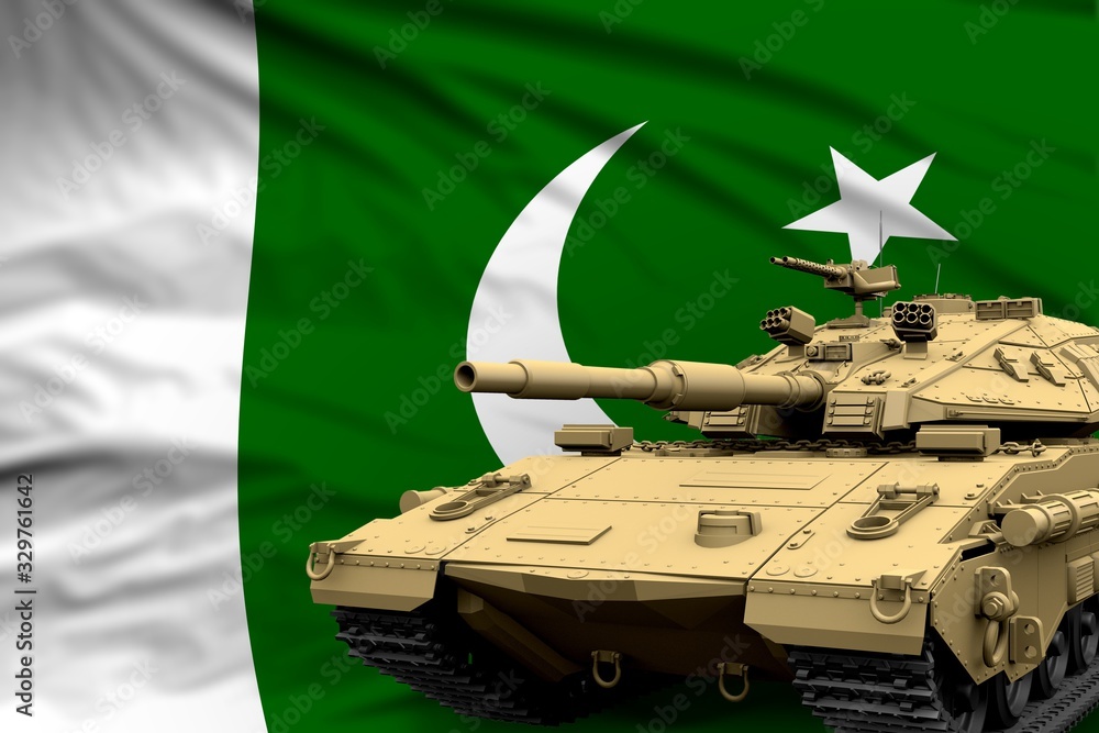 Pakistan modern tank with not real design on the flag background - tank ...