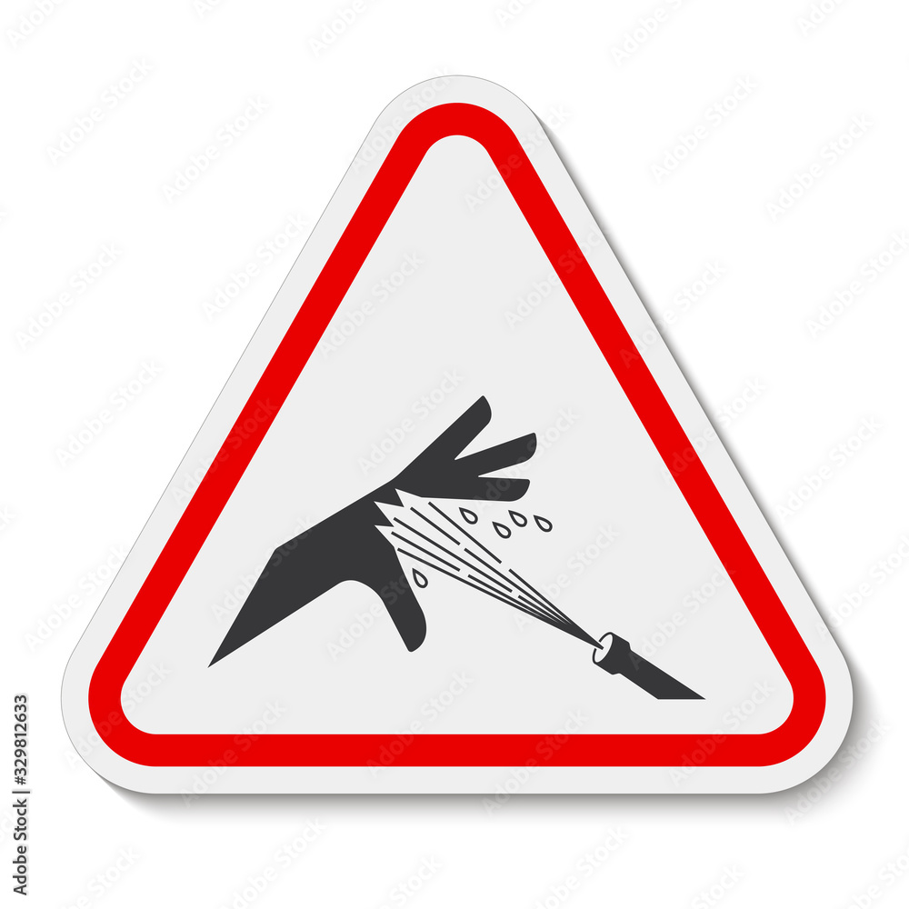 Skin Puncture Pressurized Water Jet Symbol Sign Isolate On White ...