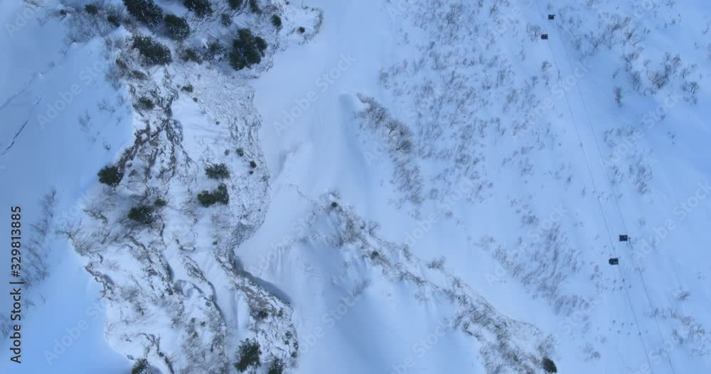 Mountain slope in the swiss alps with trees and some rocks visible. Top ...
