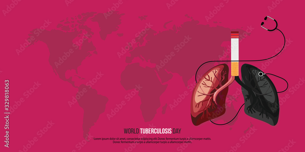 World Tuberculosis Day Poster Or Banner Background. Stock Vector ...