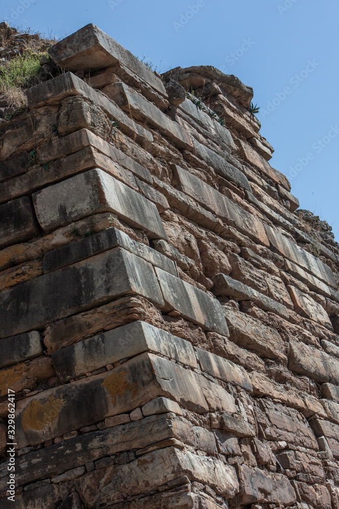 Chavin Andes Peru. Pre-Columbian civilization. Chavín de Huantar. Stock ...