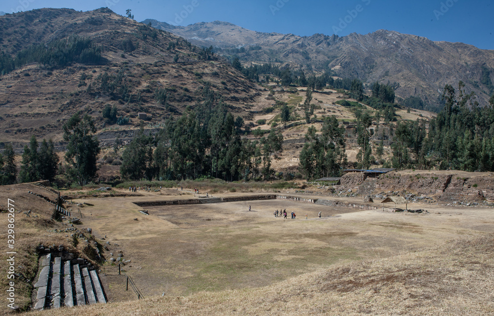 Chavin Andes Peru. Pre-Columbian civilization. Chavín de Huantar. Stock ...