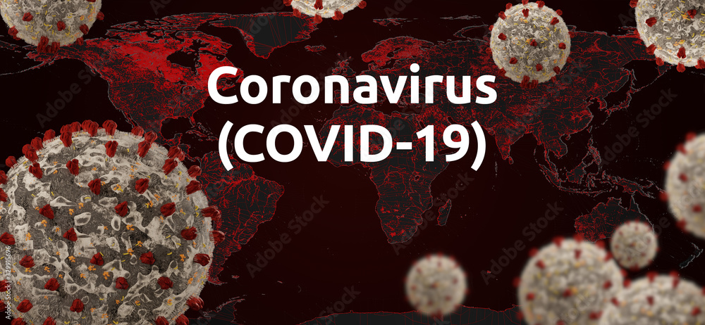 corona covid-19 worldwide spread, infections world map, symbolic image ...