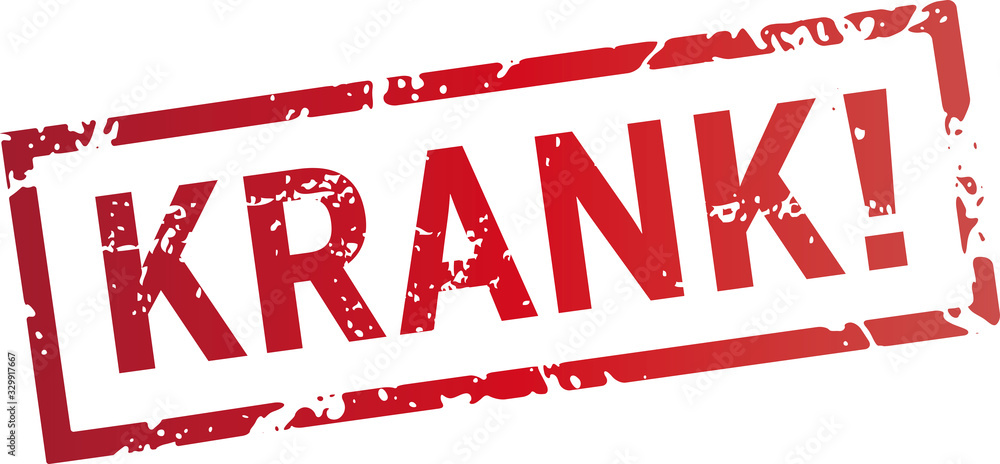 roter Stempel krank Stock Vector | Adobe Stock