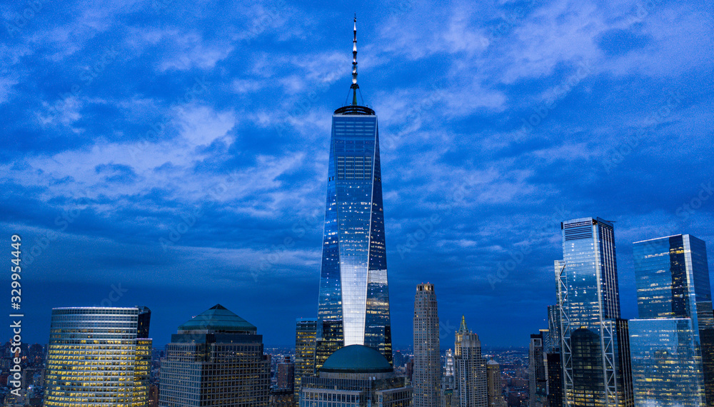 The Freedom Tower at One World Trade Center in New York's financial ...