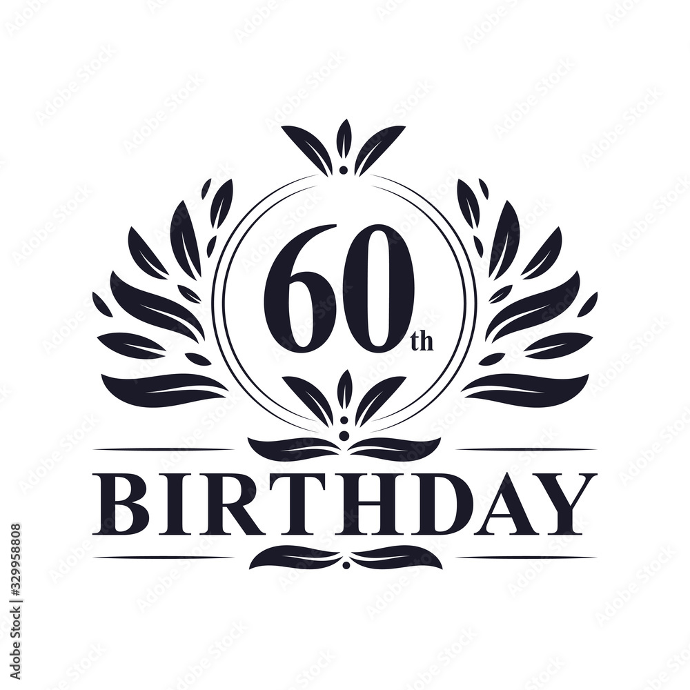 60th Birthday Logo 60 Years Birthday Celebration Stock Vector Adobe 60th Birthday Logo 60 Years Birthday Celebration Stock Vector Adobe