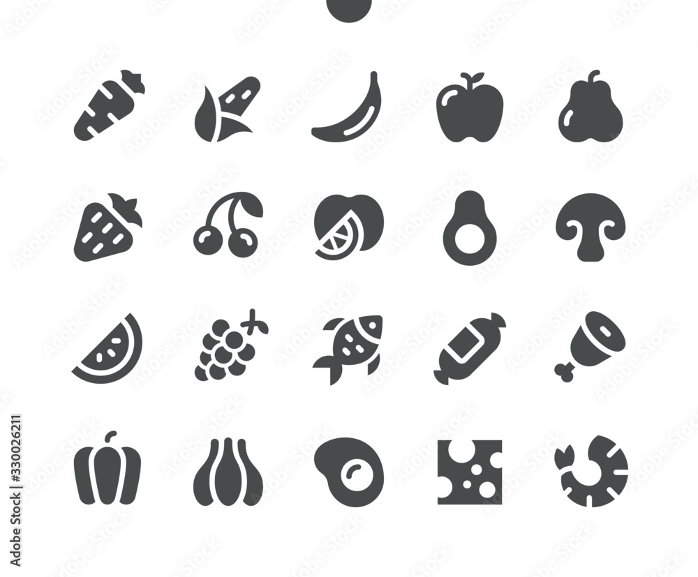 Food v3 UI Pixel Perfect Well-crafted Vector Solid Icons 48x48 Ready ...