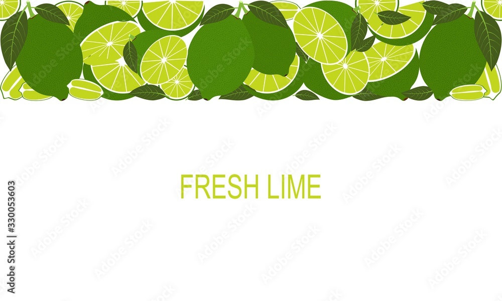 Vector fresh lime template suitable for banners, magazines, websites ...