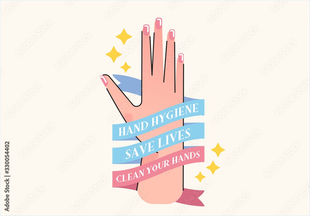 Washing hand hygiene hygienic illustration vector Stock Vector | Adobe ...