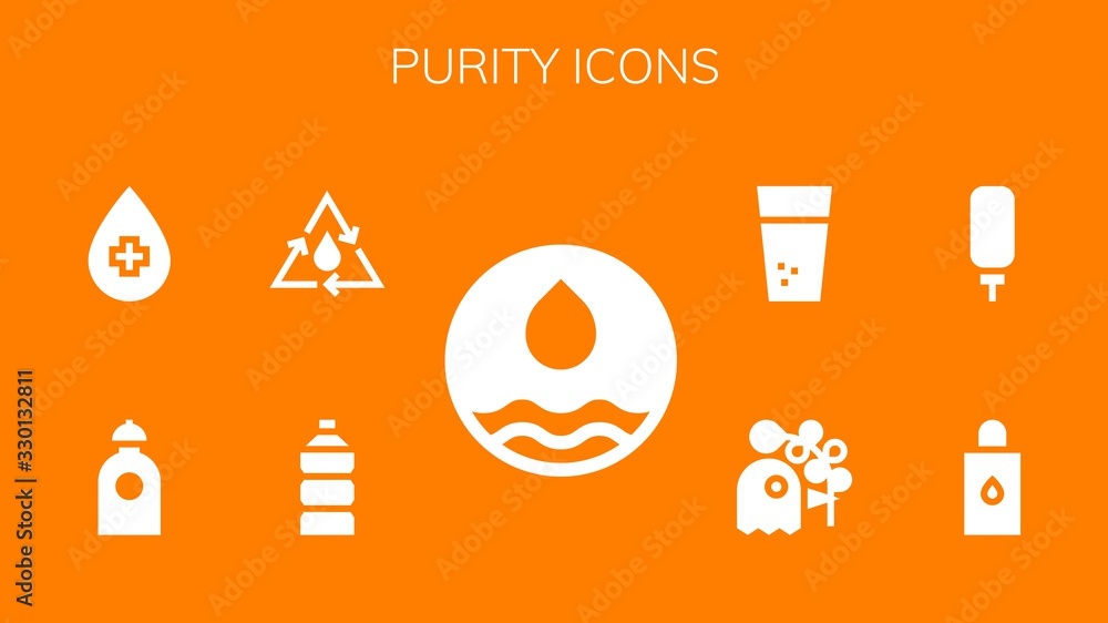 purity icon set Stock Vector | Adobe Stock