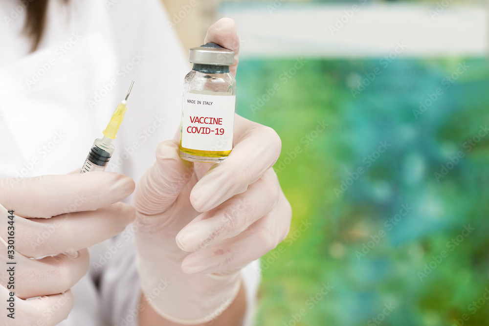 Vaccine and syringe injection. It use for prevention,immunization and ...