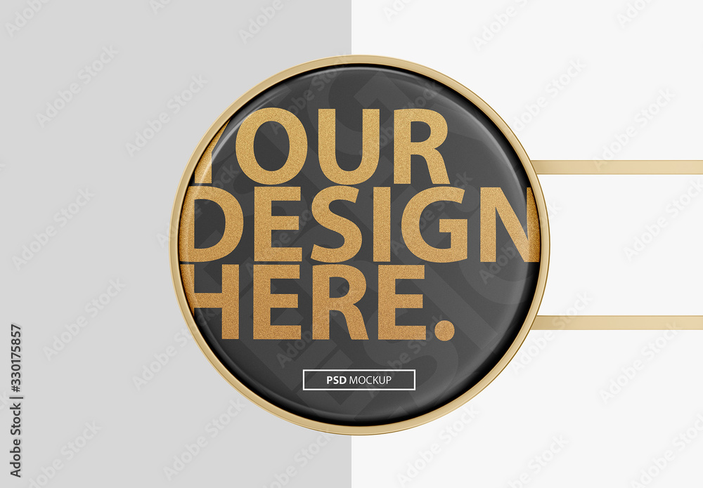 Round Advertising Signboard Mockup Stock Template | Adobe Stock
