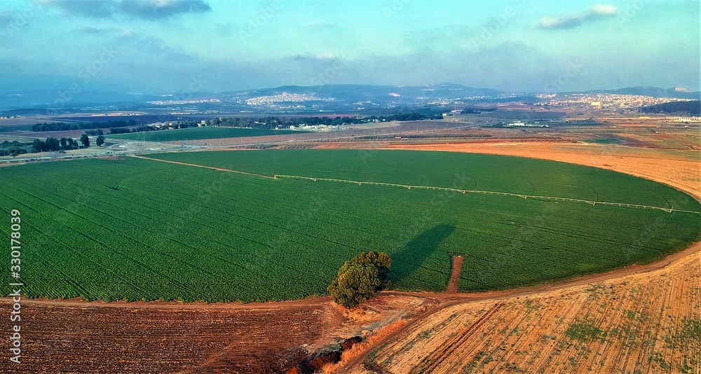 Center pivot irrigation and Circular agriculture perfectly circular ...