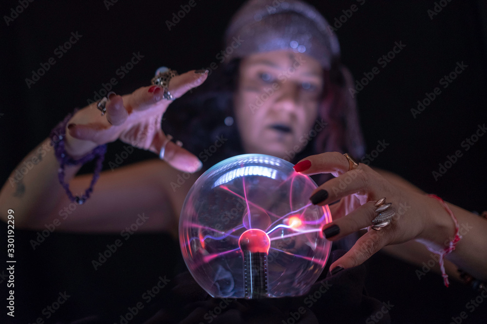 fortune teller lady is telling about your future Stock Photo | Adobe Stock
