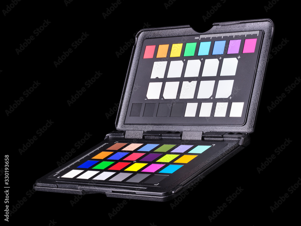 Rainbow color palette or colorchecker calibration passport for post ...