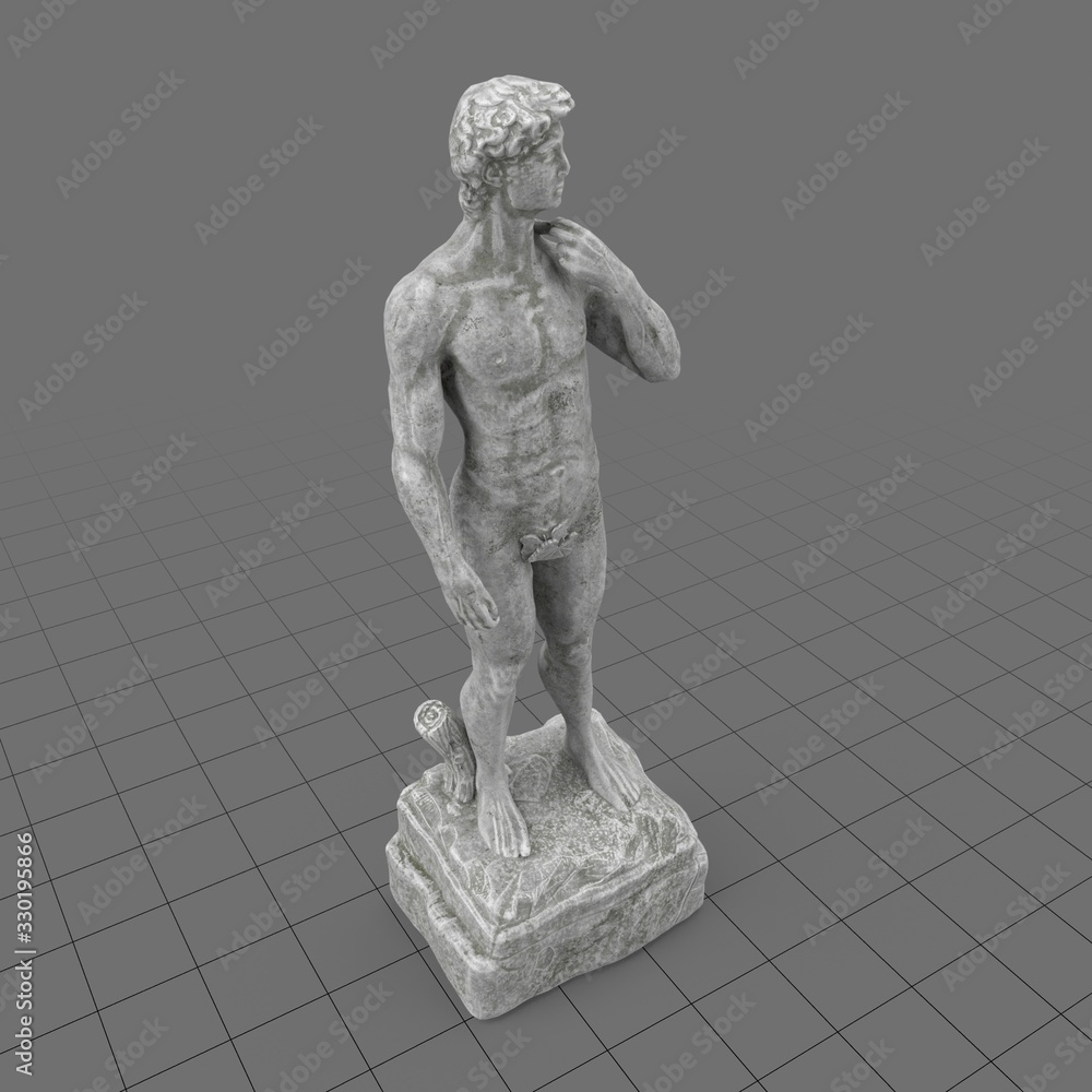 Male statue Stock 3D asset | Adobe Stock