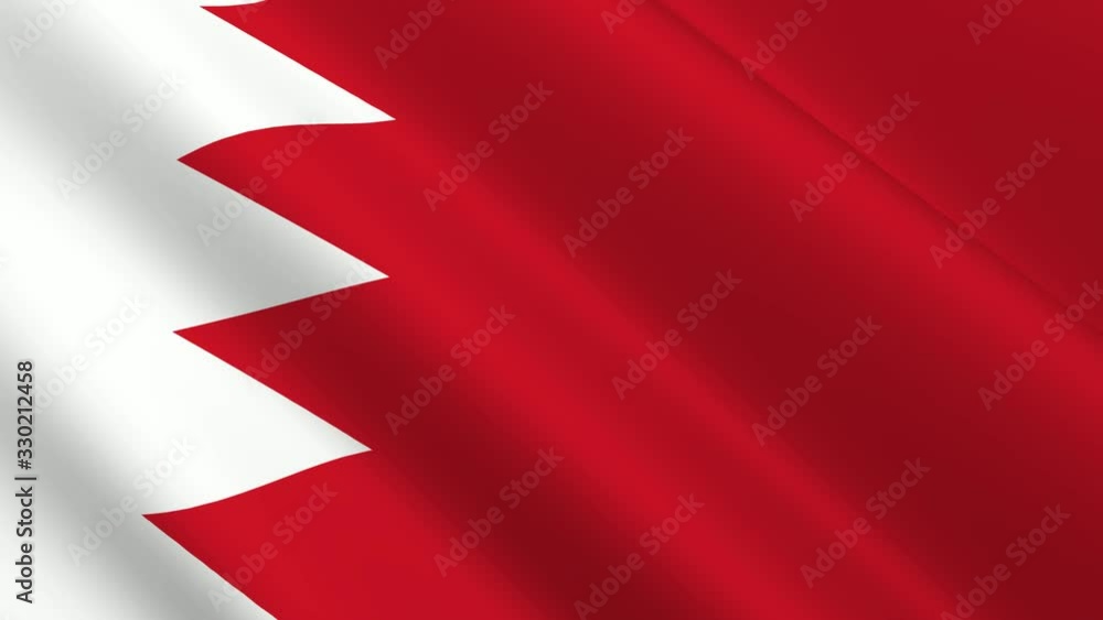 3d rendering bahrain flag waving animation full screen background, for ...