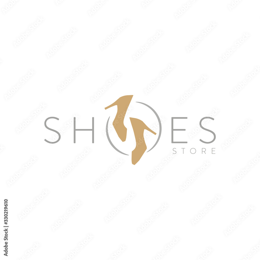Women's shoes logo design vector template. BeautIful shoes logo Stock ...