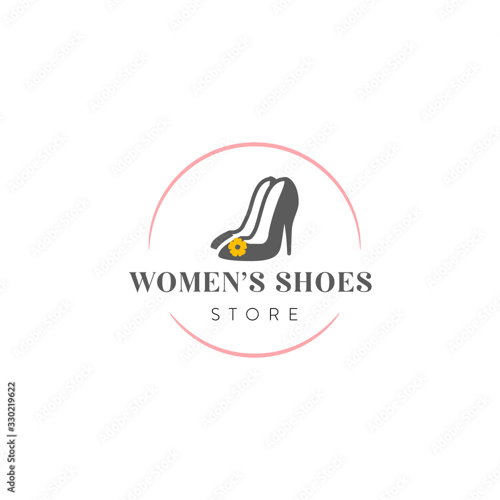 Women's shoes logo design vector template. BeautIful shoes logo Stock ...
