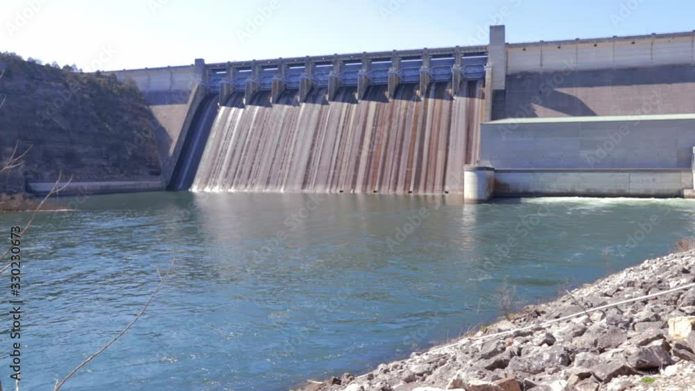 Table Rock Dam on the White River, completed in 1958 by the U.S. Army ...