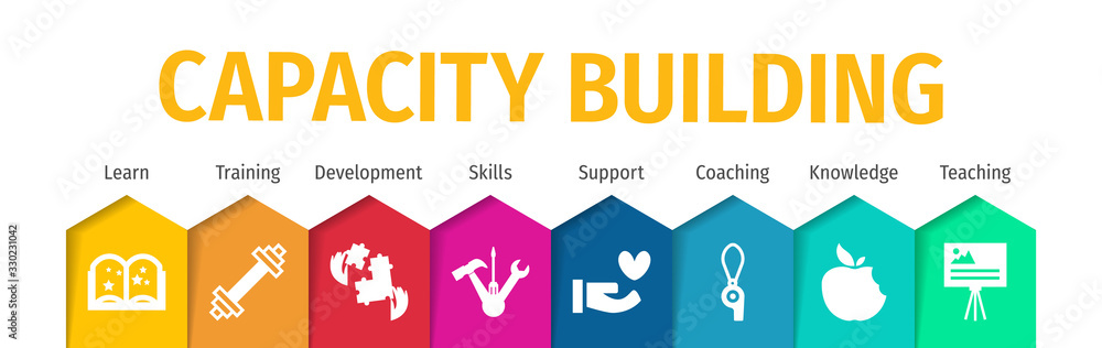 Capacity Building Flat Vector Icons. Capacity Building Vector ...