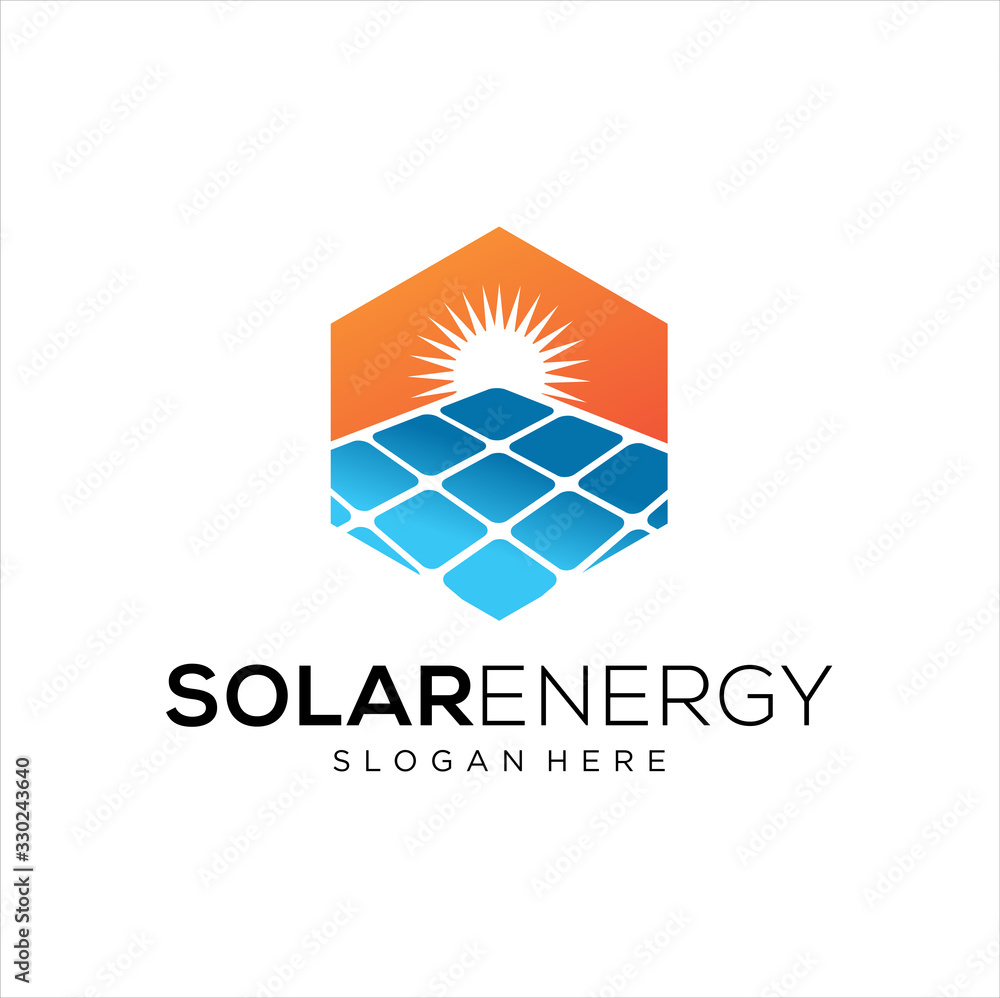 Sun solar energy logo design template. solar tech logo designs, Idea ...