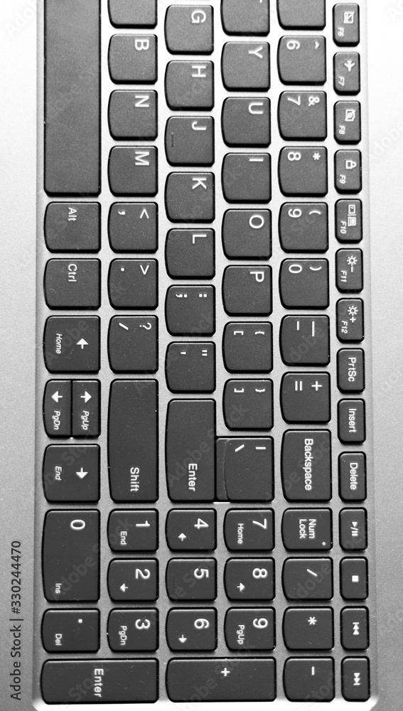 teclado de computadora notebook teclas para escribir Stock Photo ...