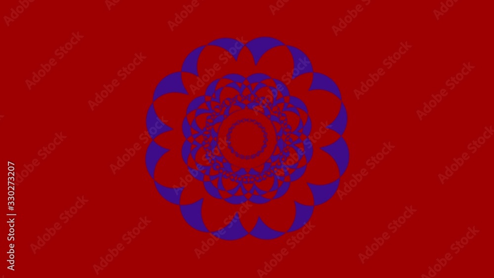 Vídeo do Stock: Two colored and overlapping crown-shaped graphic ...