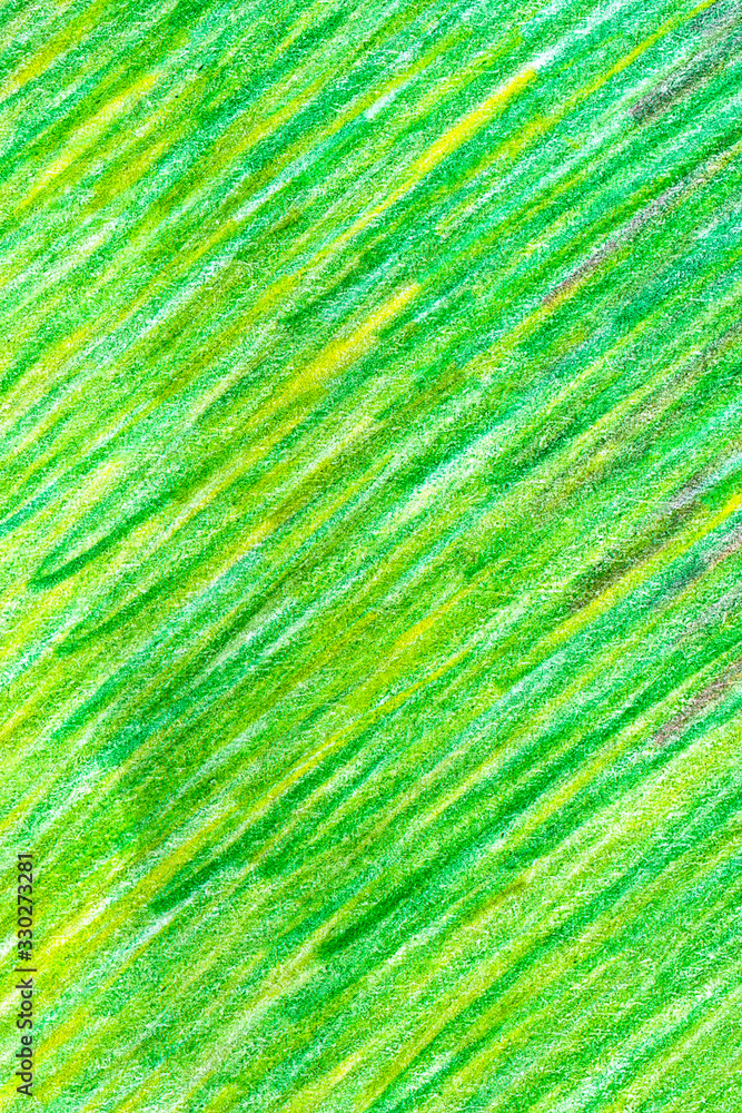 Green abstract background. Hand drawing texture. Colored pencils Stock ...