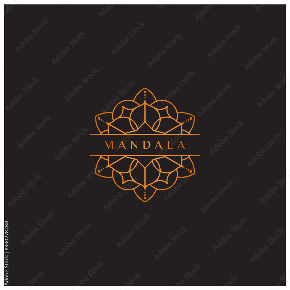 mandala vector logo icon illustration Stock Vector | Adobe Stock