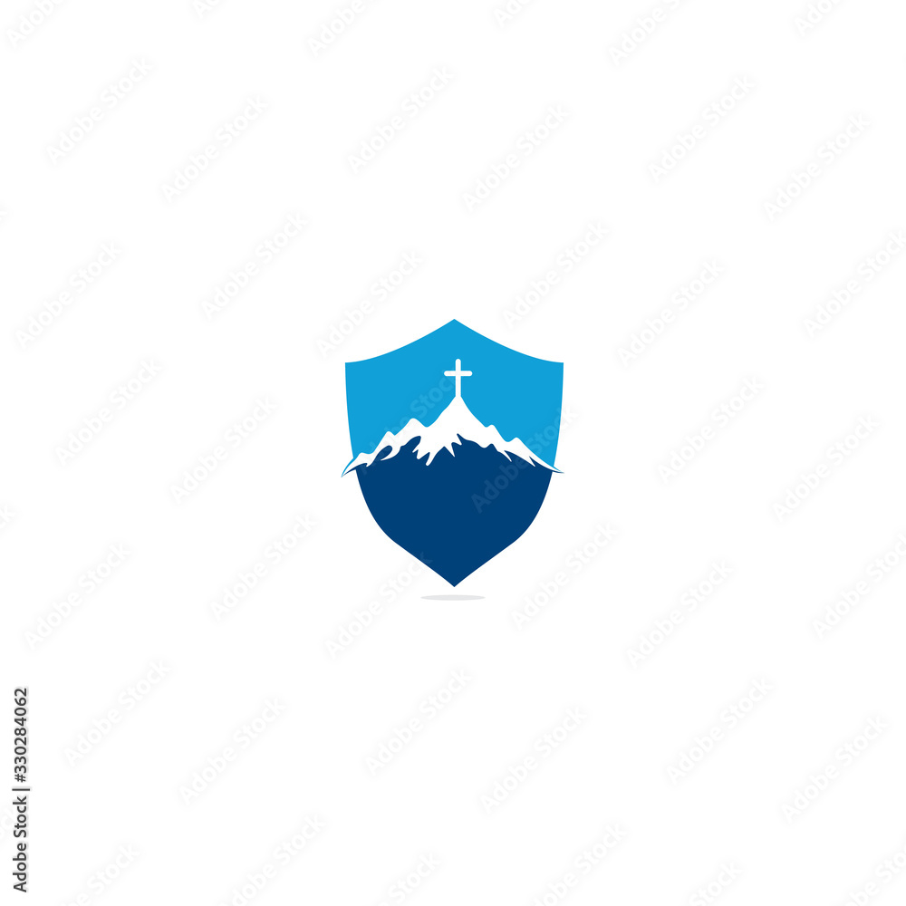 church logo designs with mountain, minimalist logo. People church ...