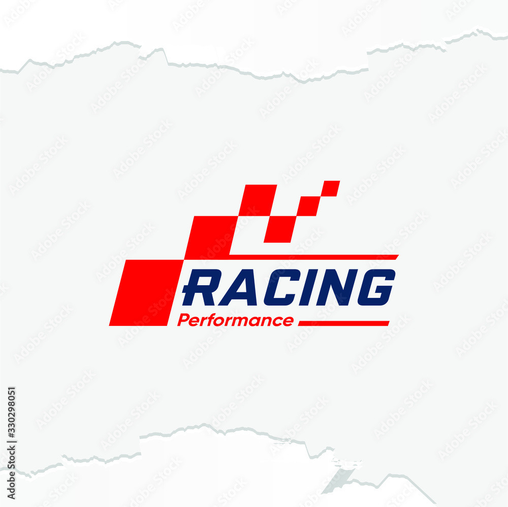 Racing flag icon, simple design race flag logo template Stock Vector ...