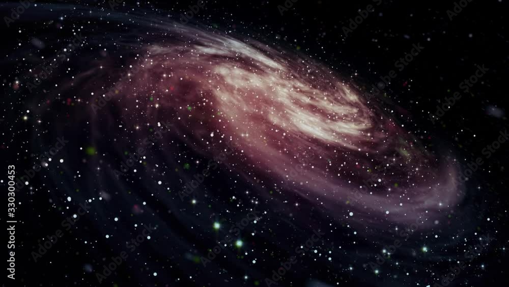 rotating spiral galaxy deep space Stock 비디오 | Adobe Stock