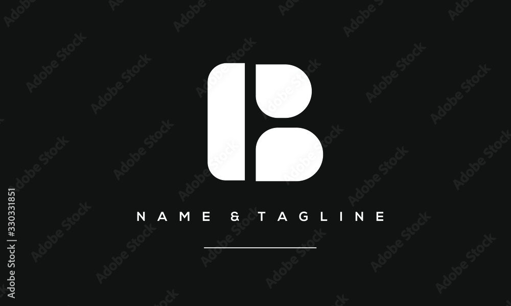 b symbol, b symbool, b logo, web, concept, idea, trendy, monogram ...