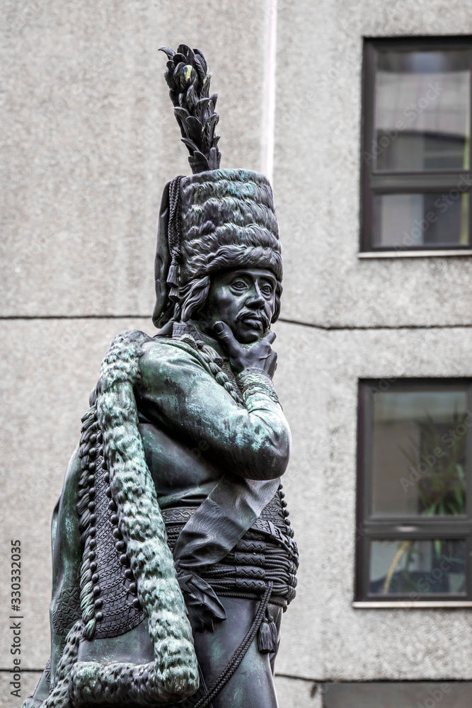 Monument of thinking man statue outdoors Stock Photo | Adobe Stock