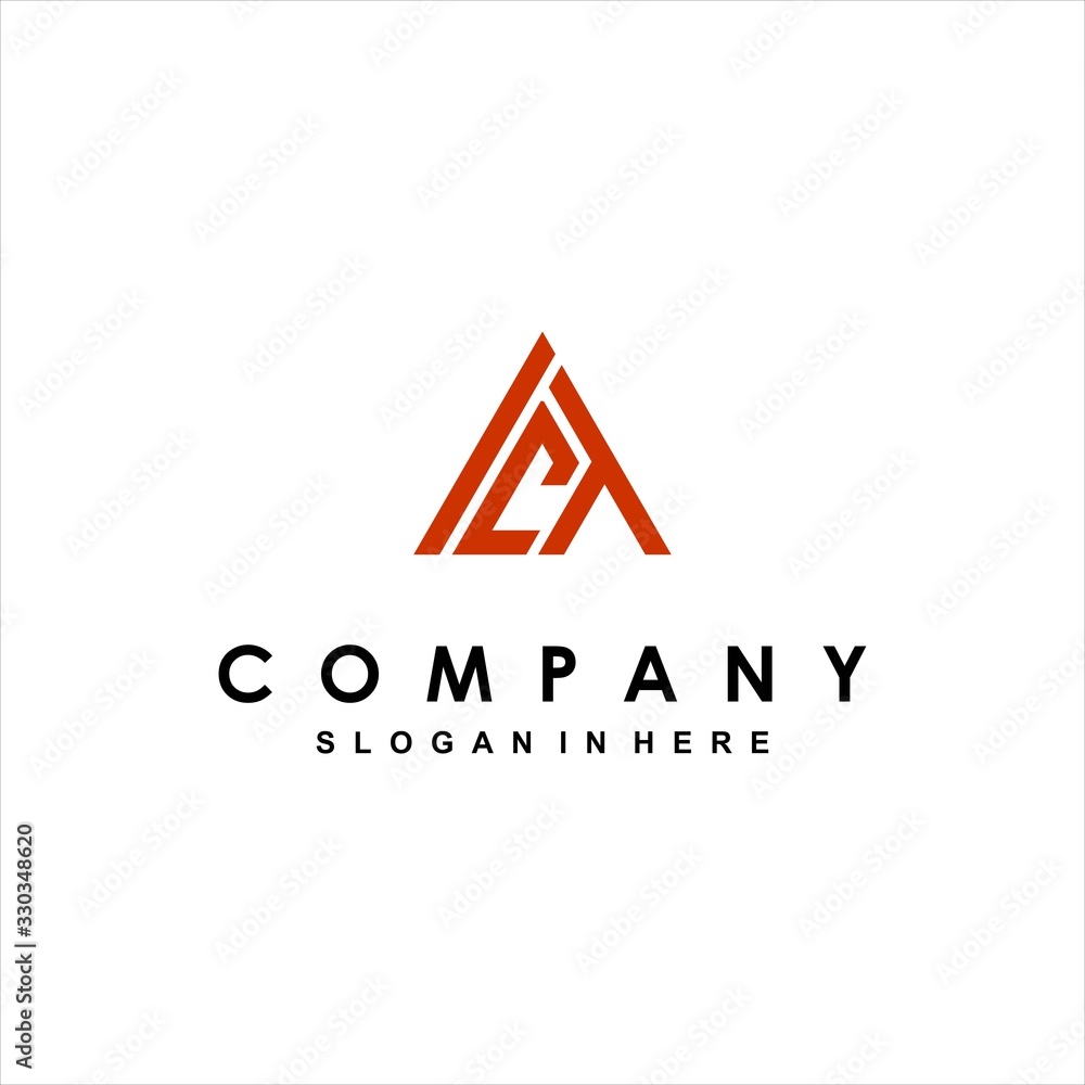 ict logo design vector image with geometric illustration concept Stock ...