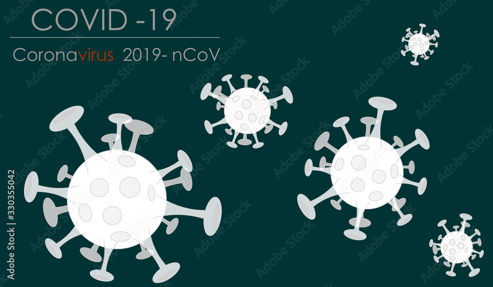 Coronavirus SOLID 19, corona, 2019 - nCoV, SARS icon. Black white ...