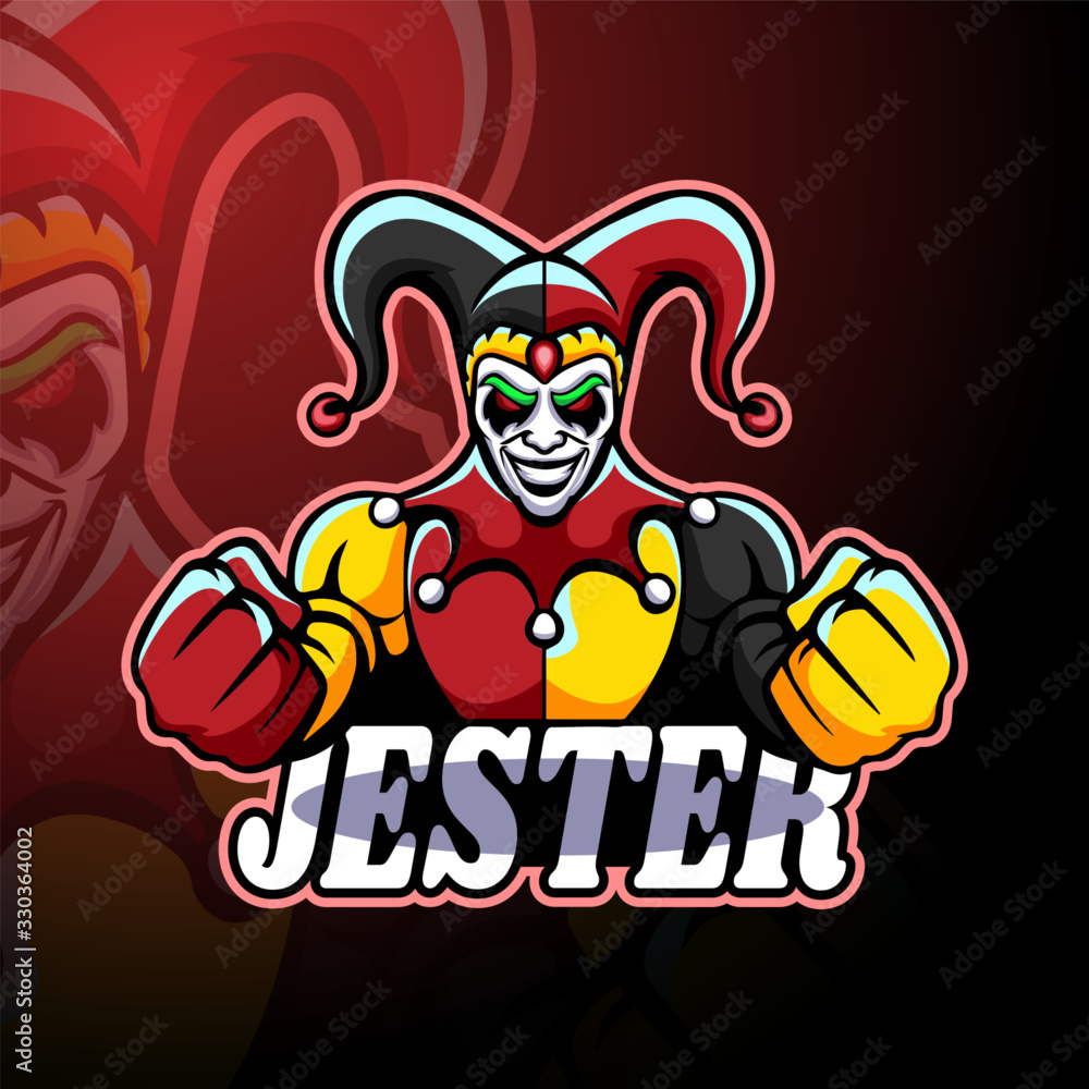 Jester esport logo mascot design Stock Vector | Adobe Stock