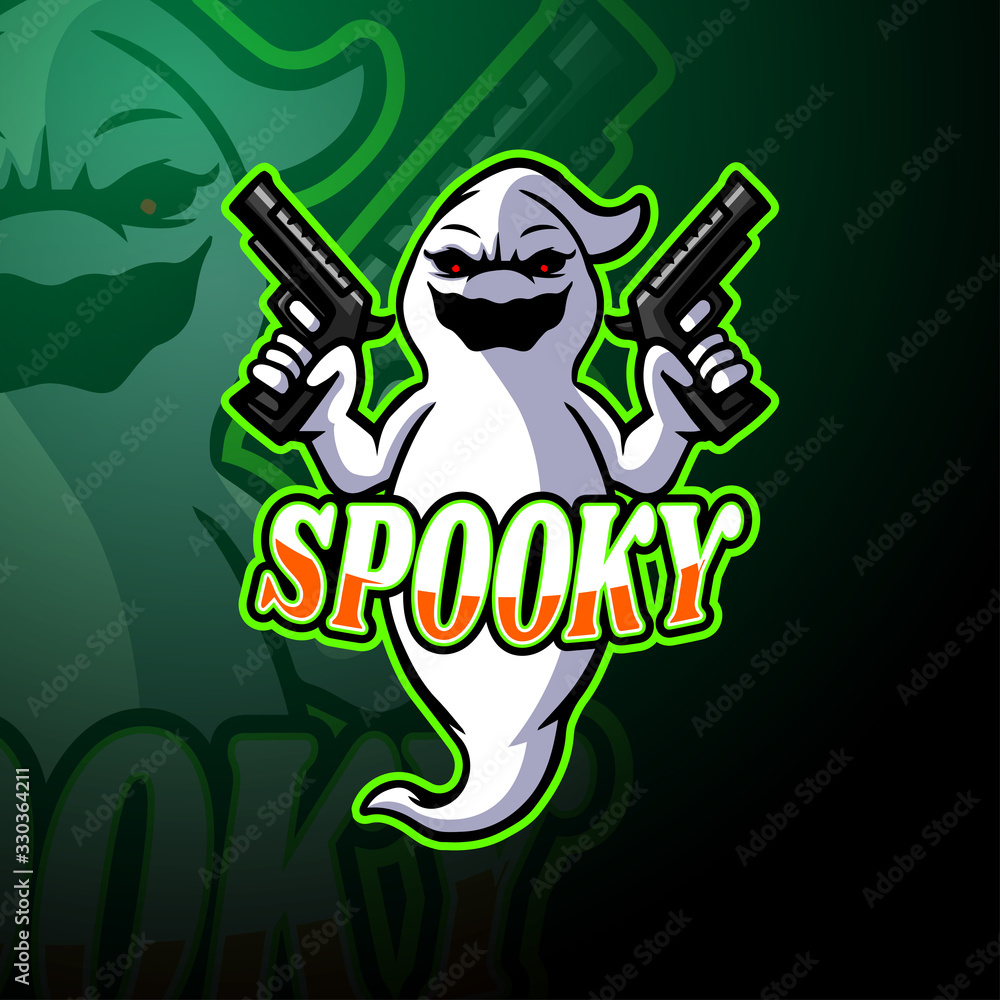 Spooky esport logo mascot design Stock Vector | Adobe Stock