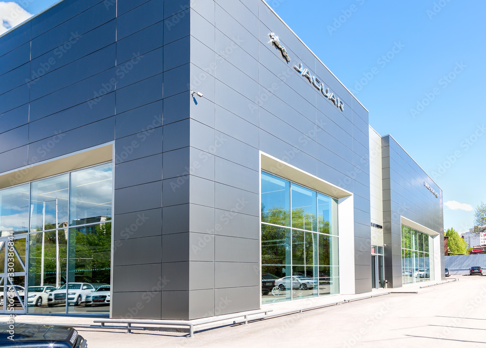 Office of official dealer Jaguar, Land Rover Stock Photo | Adobe Stock